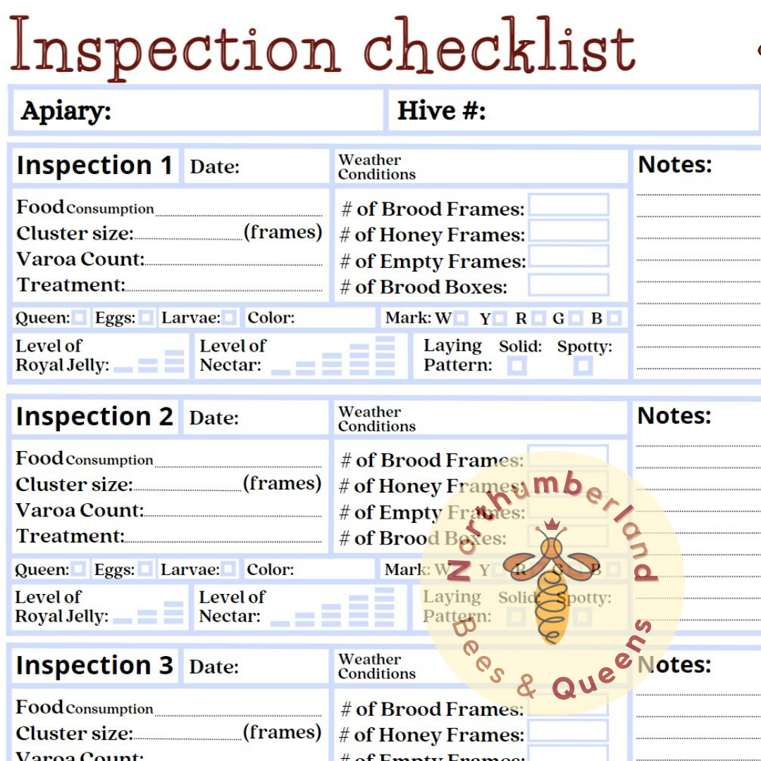 Inspection Checklist - Free Download – Northumberland Bees